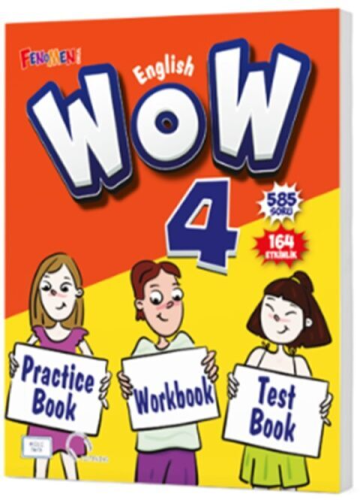 Fenomen Okul 4. Sınıf Wow English Practice Book Workbook Test Book Kom