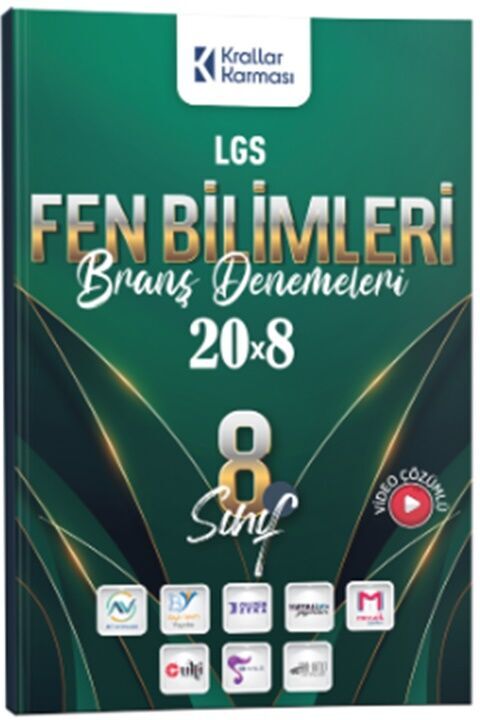 Krallar Karması 8. Sınıf LGS Fen Bilimleri 20 x 8 Branş Denemeleri Kom